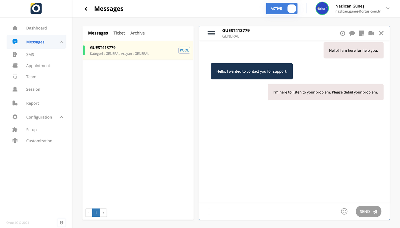 Messages – Ortus4C